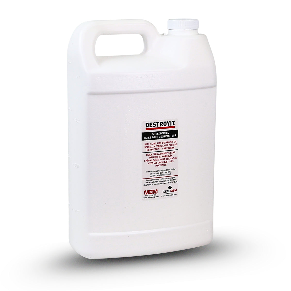 MBM Destroyit 4 Gallons of Paper Shredder Oil (case of 4 x 1 gallon ju ...