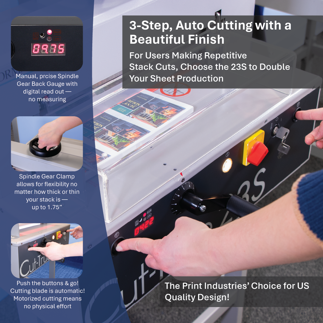 Formax Cut-True 23S Semi-Automatic 16.9" Guillotine Cutter - Cut-True 23S